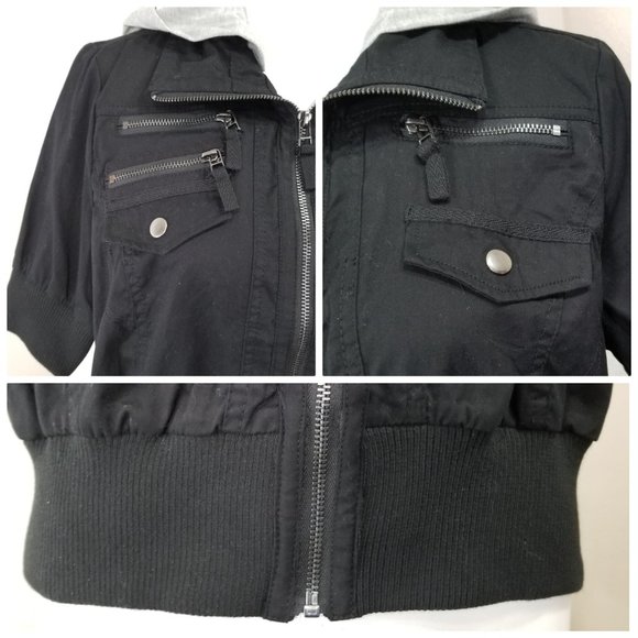 Maurice | Jackets & Coats | Maurice Hooded Moto Jacket Coat Crop M ...